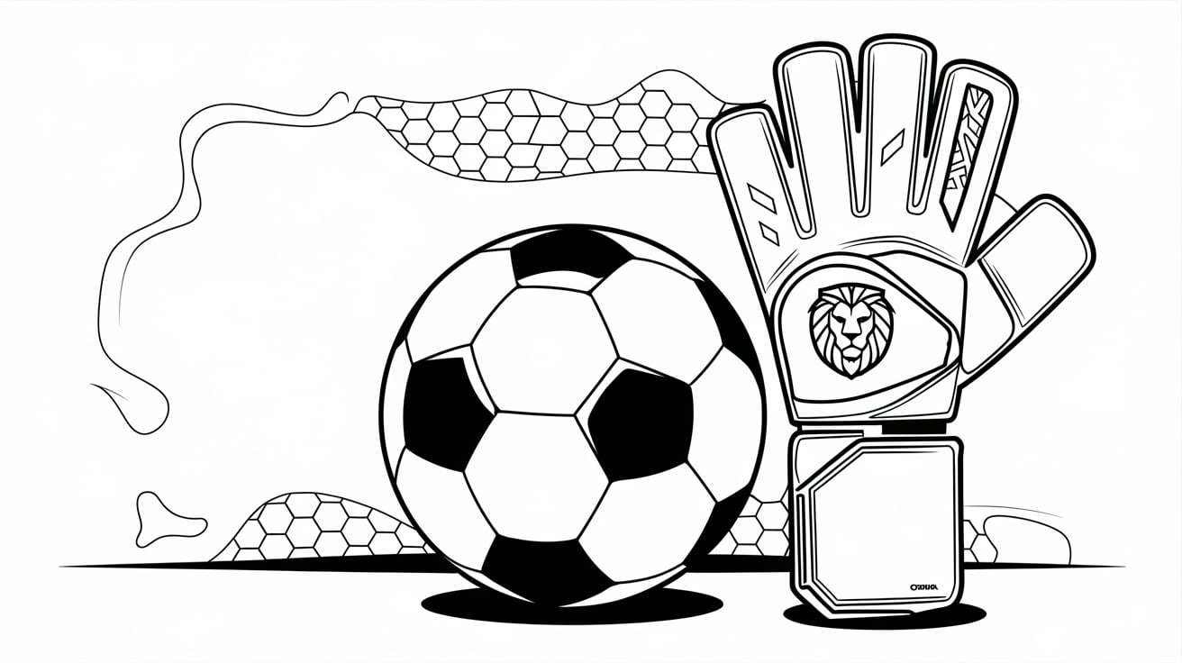 soccer goalie coloring pages