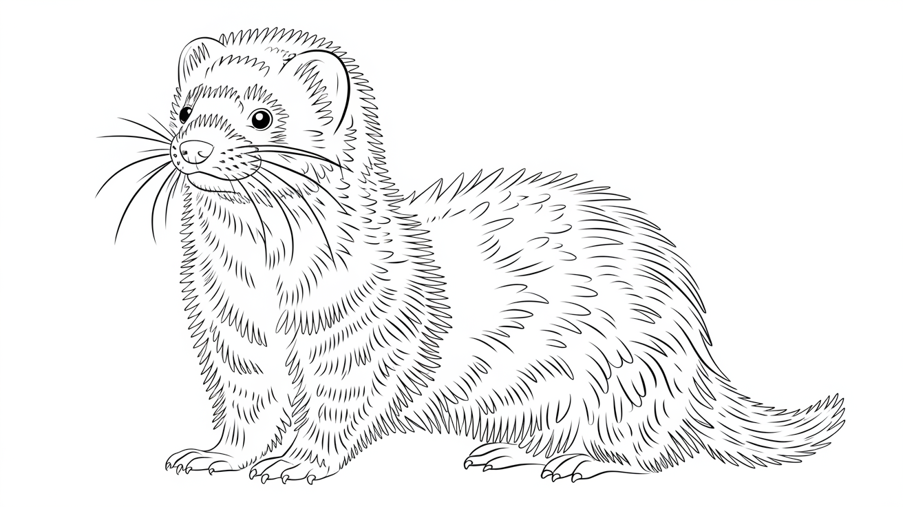 35 Ferret Coloring Pages for Kids - Richmond Mom