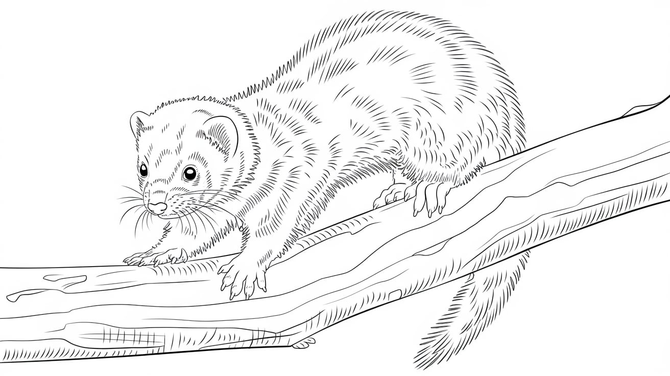 35 Ferret Coloring Pages for Kids - Richmond Mom