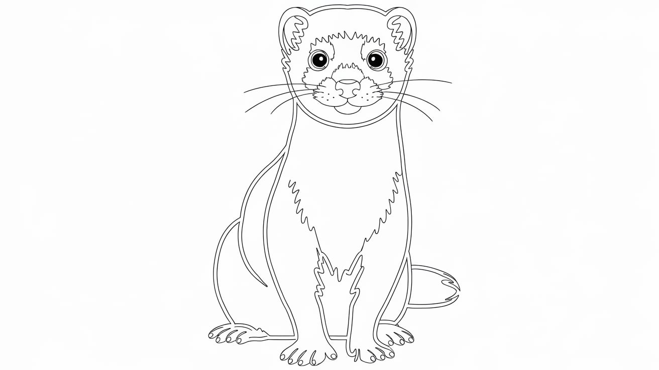 35 Ferret Coloring Pages for Kids - Richmond Mom